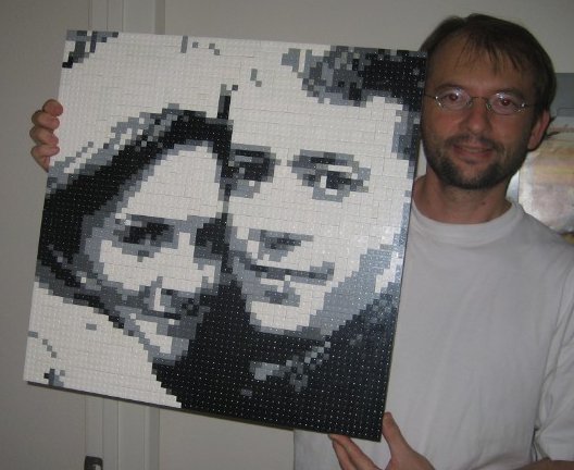 Brick mosaic Lego art | custom art made of Lego® bricks